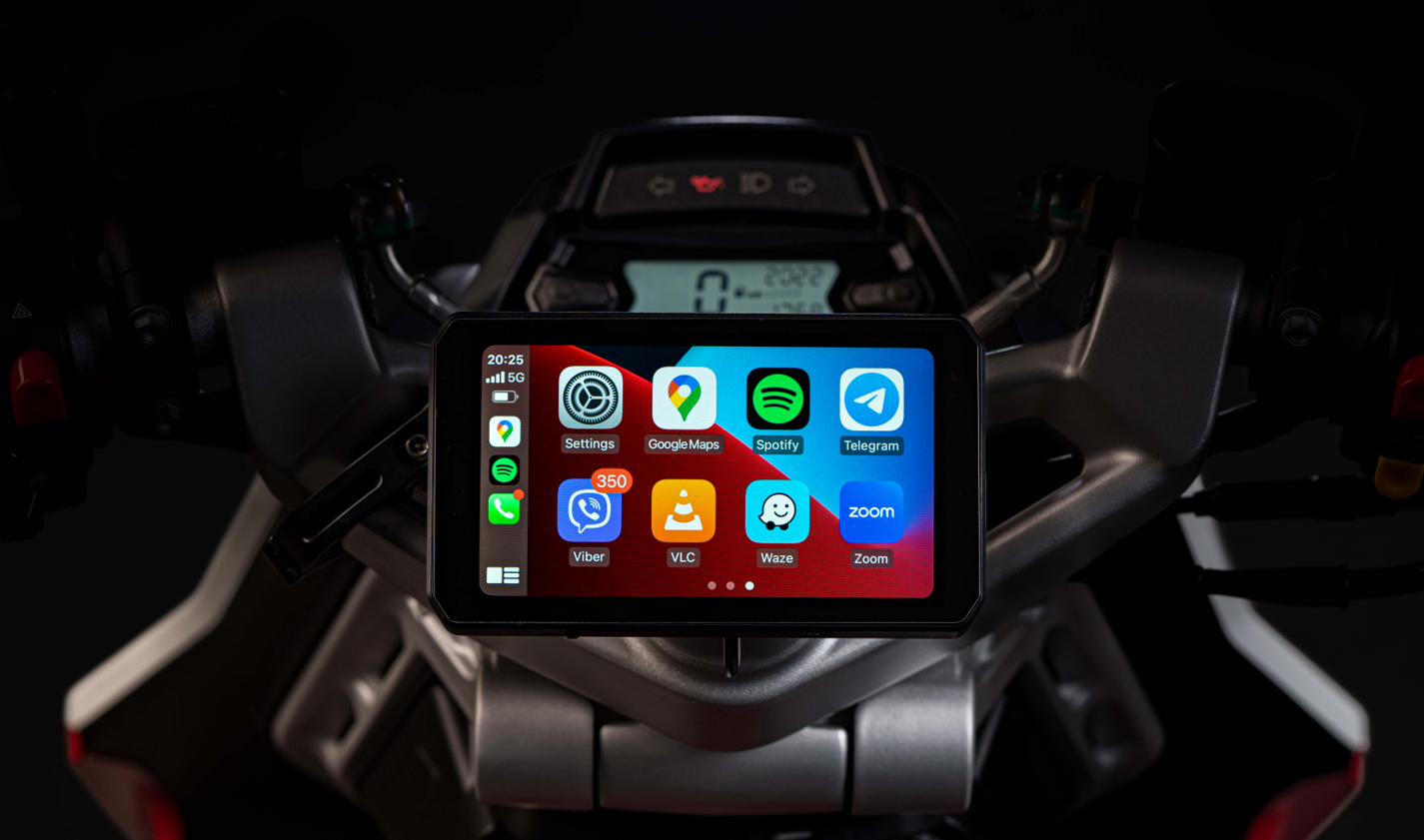 AIO-5 Lite Smart Motorcycle System | CarPlay & Android Auto – Chigee